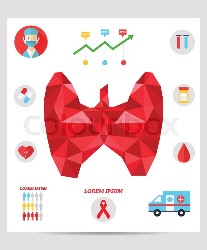 Thyroid infographics. Medical concept. ... | Stock vector | Colourbox
