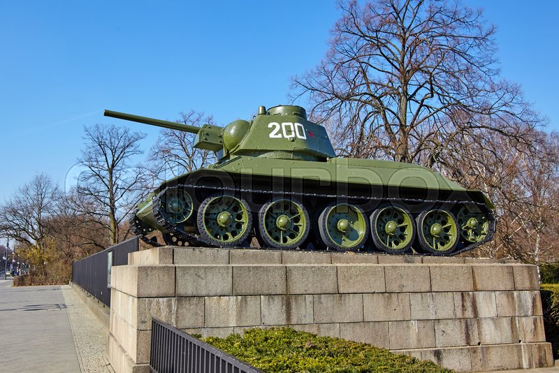 Soviet tank memorial in Berlin. ... | Stock image | Colourbox