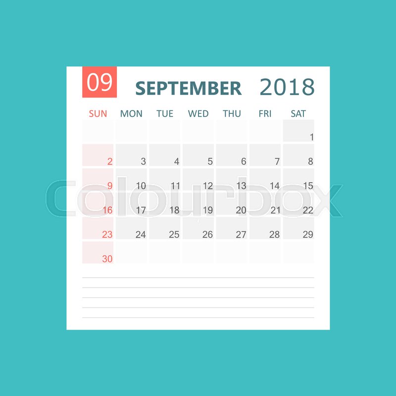 Sunday Calendar Clipart