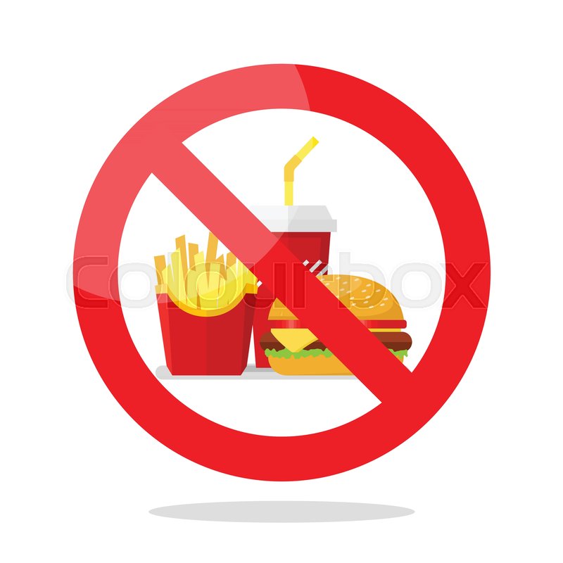 No food symbol. Vector illustration | Stock vector | Colourbox