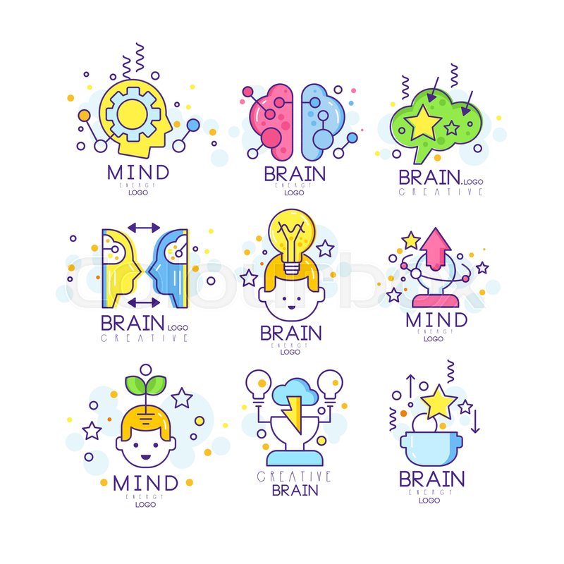 Creative mind original logo design, ... | Stock vector | Colourbox