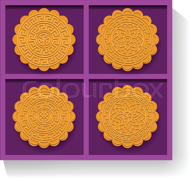 Mooncake Vector