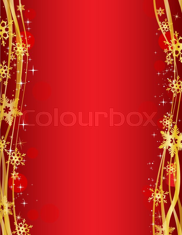 Christmas Party Background With Ornate Stock Vector Colourbox