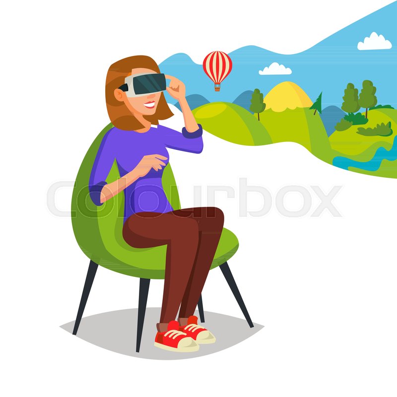 3d Reality Simulation Vector. Having A ... | Stock vector | Colourbox