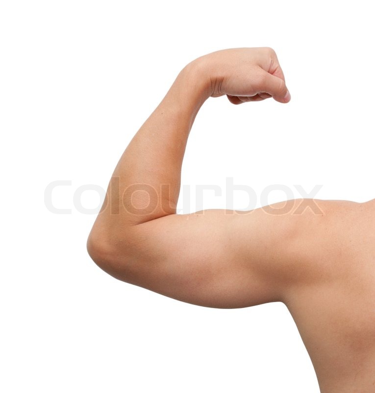 Die männlichen Arm isoliert auf weißem ... | Stock Bild | Colourbox