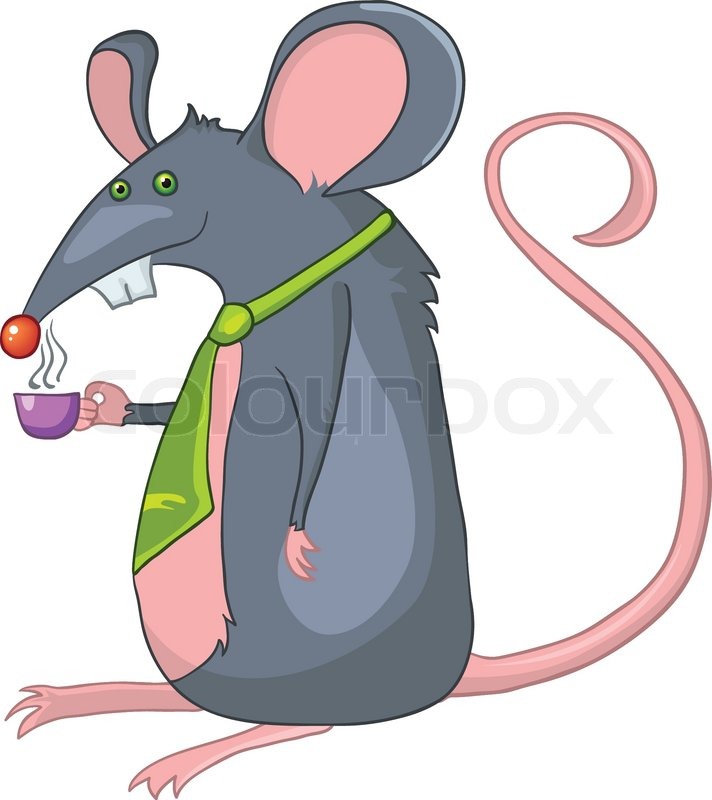 Cartoon Character Rat Isolated on ... | Stock vector | Colourbox