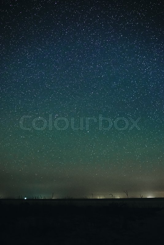 Ocean Starry Night Sky