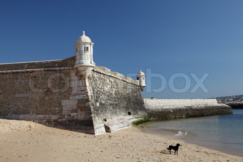 Medieval fortress in Lagos, Portugal | Stock image | Colourbox