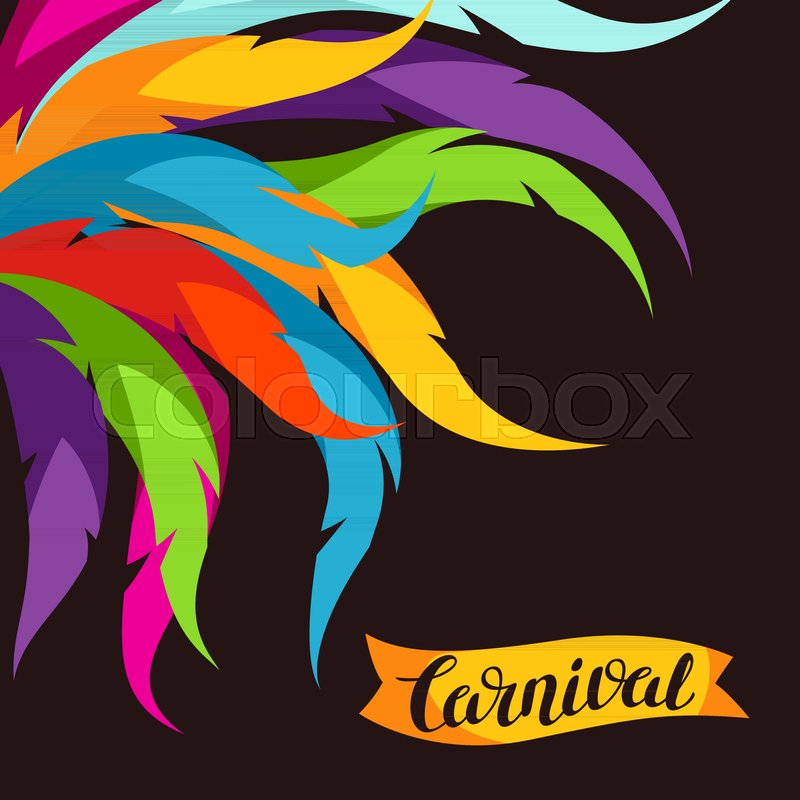 Carnival party background with ... | Stock vector | Colourbox