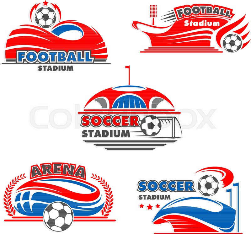 Soccer stadium or football sport arena ... | Stock vector | Colourbox