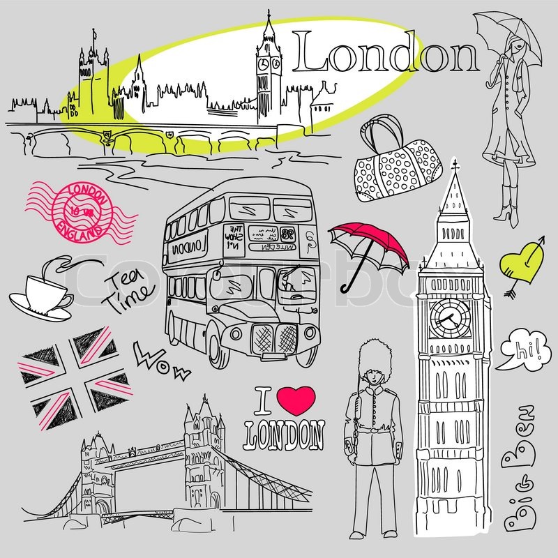 London doodles | Stock vector | Colourbox