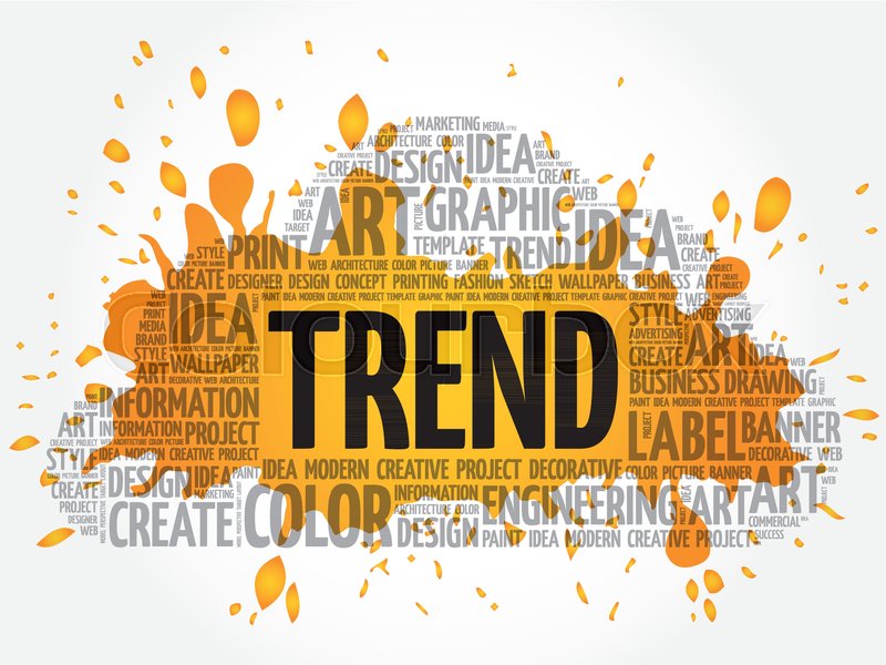 TREND word cloud, creative business ... | Stock vector | Colourbox