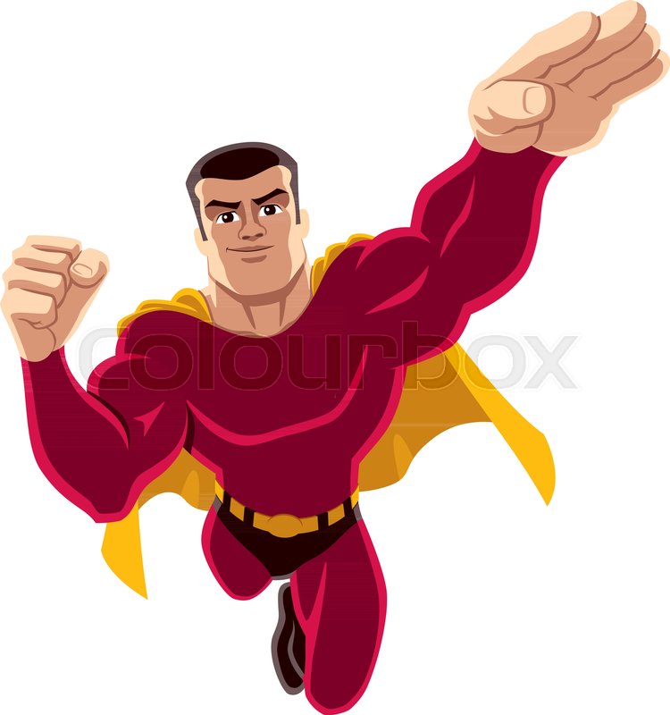 Superhelt, kunst, forsvarer | stock vektor | Colourbox