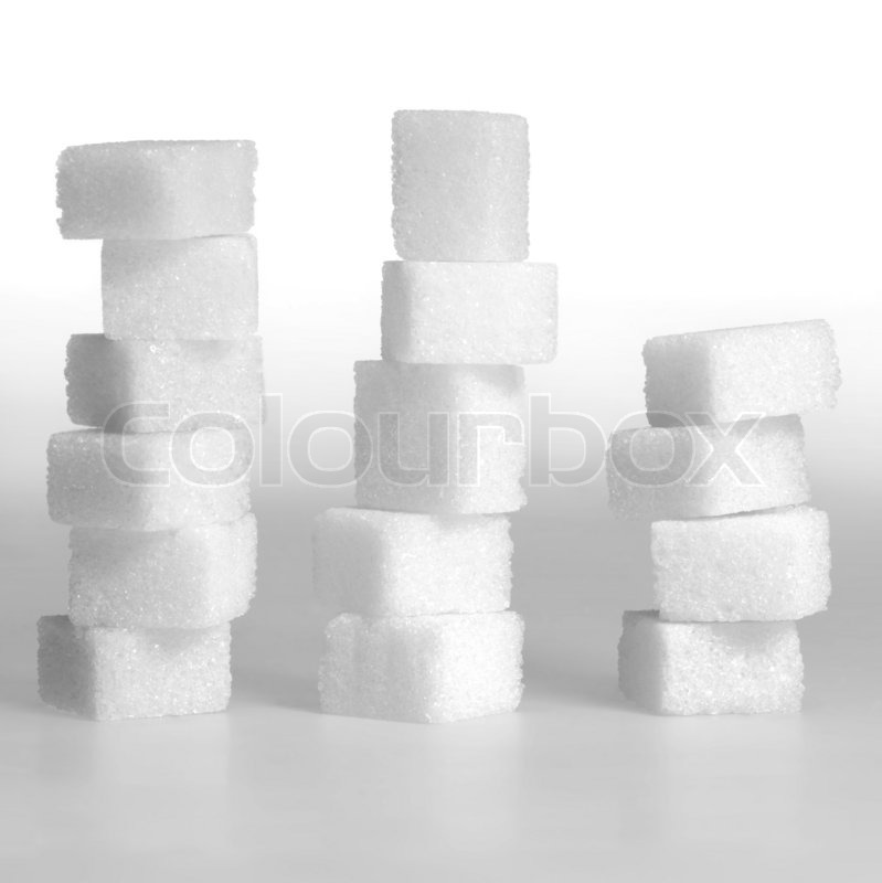 Lump sugar stacks | Stock image | Colourbox