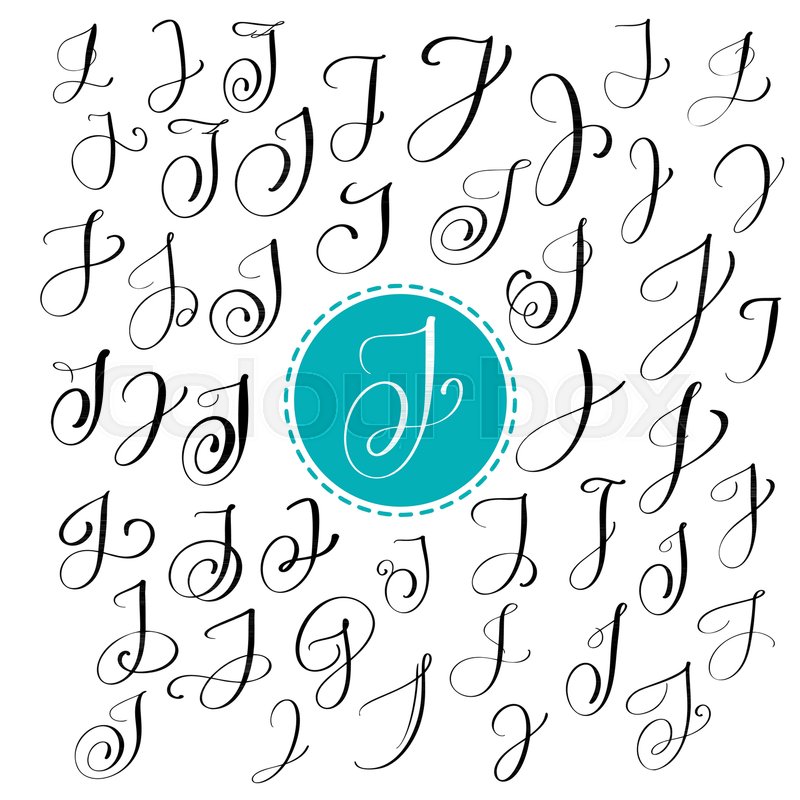 Set of Hand drawn vector calligraphy ... | Stock vector | Colourbox