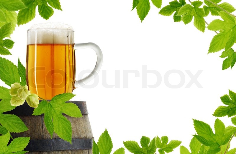 Beer border | Stock Photo | Colourbox