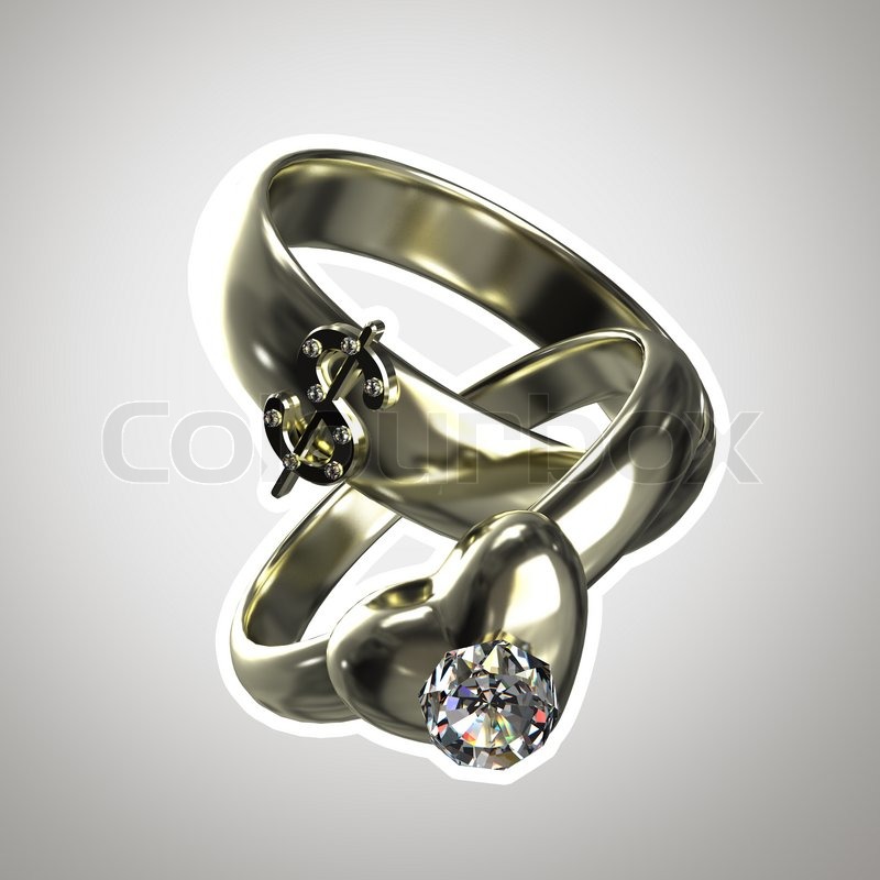 Two rings as an illustration for ... | Stock image | Colourbox