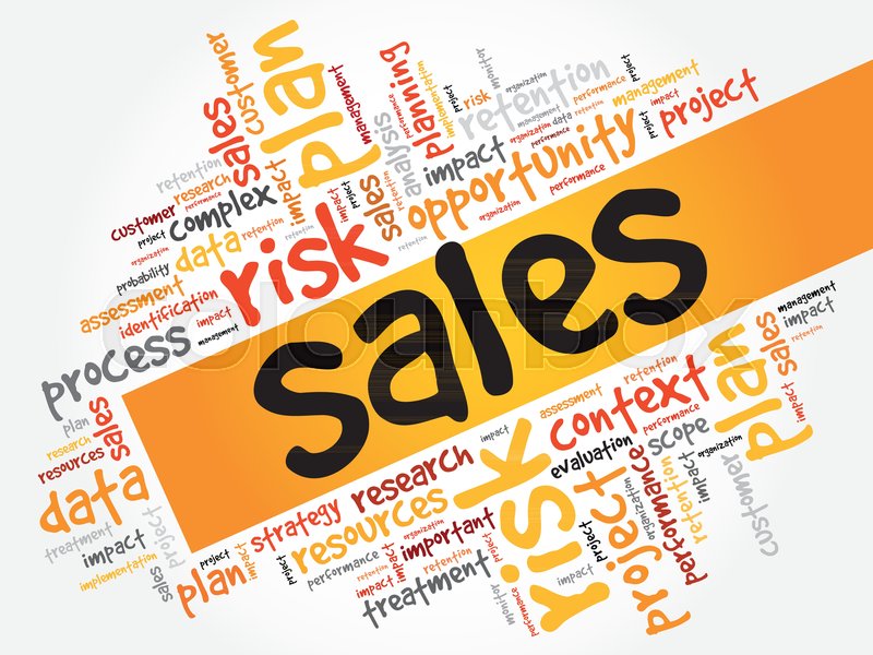 Sales word cloud, business concept | Stock vector | Colourbox
