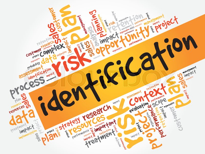Identification word cloud, business ... | Stock vector | Colourbox