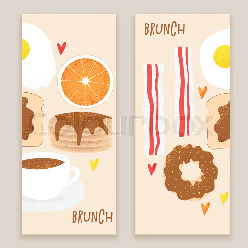 Breakfast vector concept, brunch ... | Stock vector | Colourbox