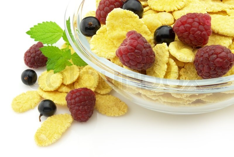 Corn flakes with fruits | Stock image | Colourbox
