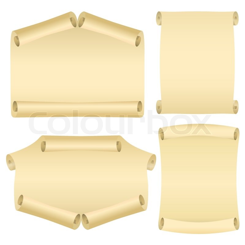 Grunge ragged banners and scrolls set | Stock vector | Colourbox