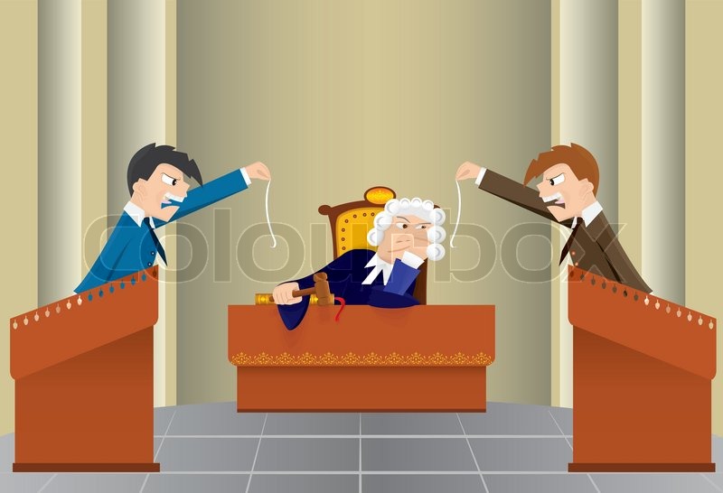 Cartoon judicial sitting | Stock vector | Colourbox