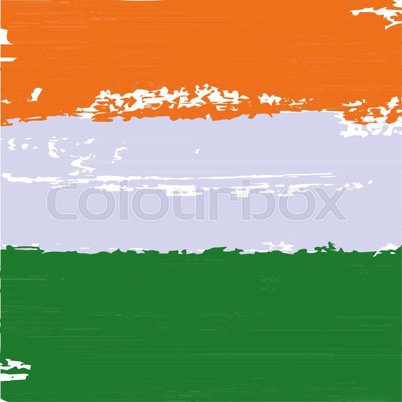 Indian flag elements. Art India flag. ... | Stock vector | Colourbox