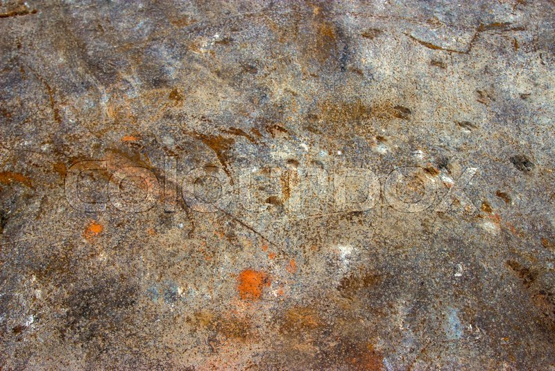 Weathered metal plate in Detail as ... | Stock image | Colourbox