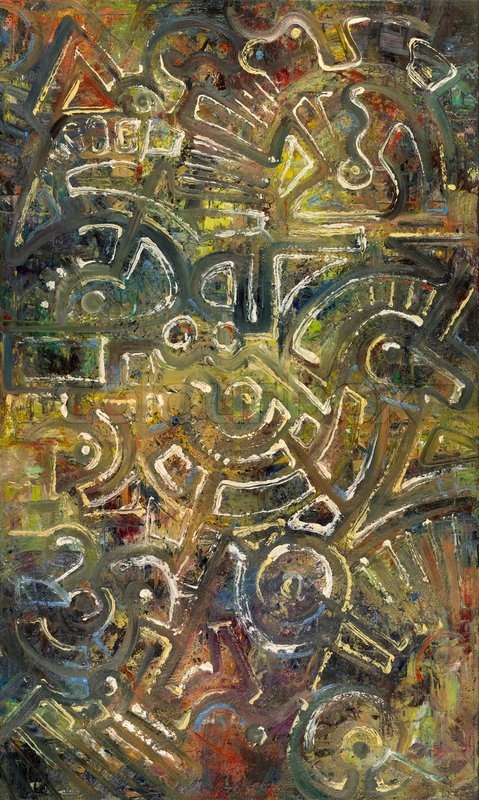 Bild gemalt von mir namens "Abstract ... | Stock Bild | Colourbox