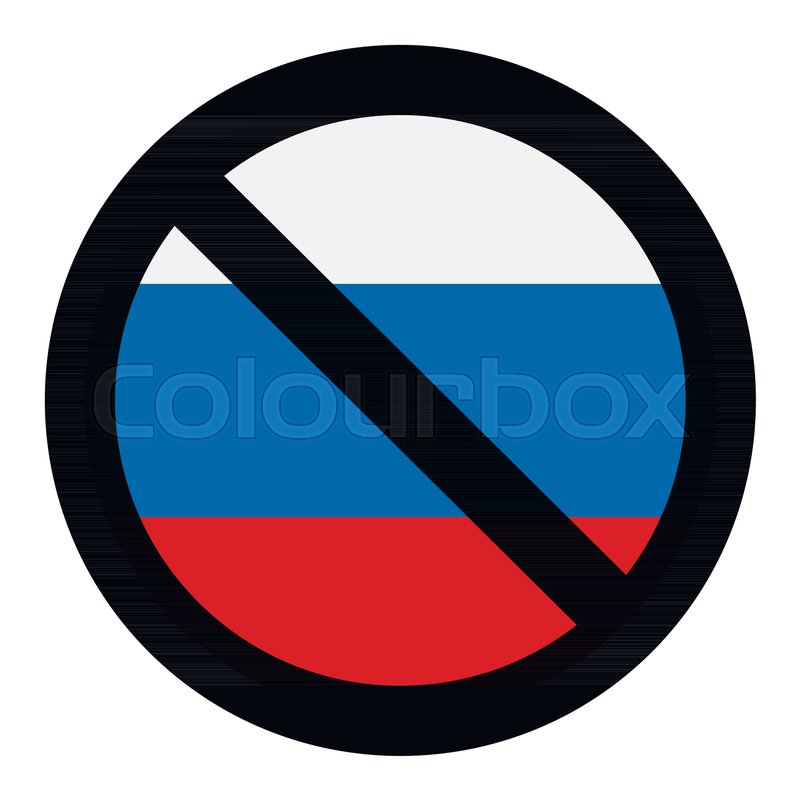 Ban russia icon. Embargo and penalty, ... | Stock vector | Colourbox