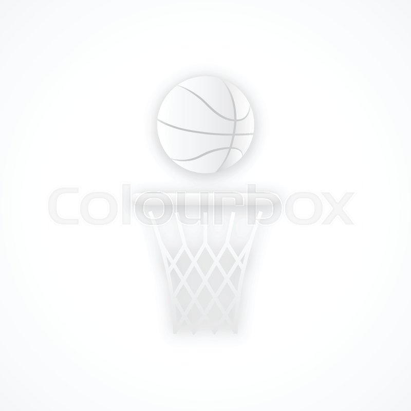 Basketball Vector illustration in gray ... | Stock vector | Colourbox