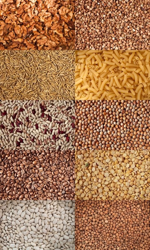 Collection of different beans and seeds ... | Stock image | Colourbox