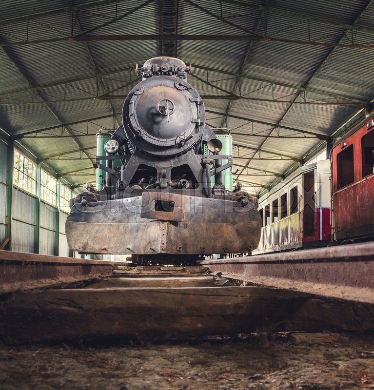 Old Steam Train Front