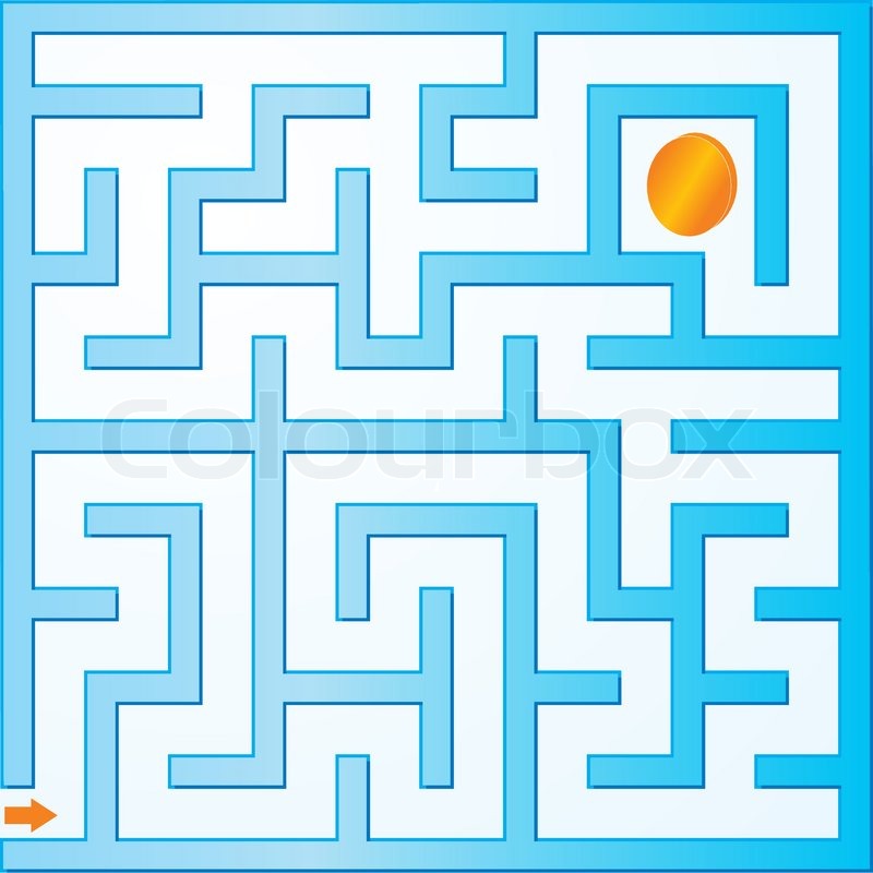 Small vector maze | Stock vector | Colourbox