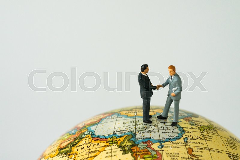 World leaders agreement hand shake ... | Stock image | Colourbox