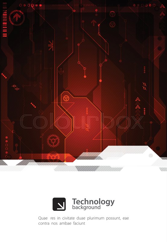 Hi-tech digital technology and ... | Stock vector | Colourbox