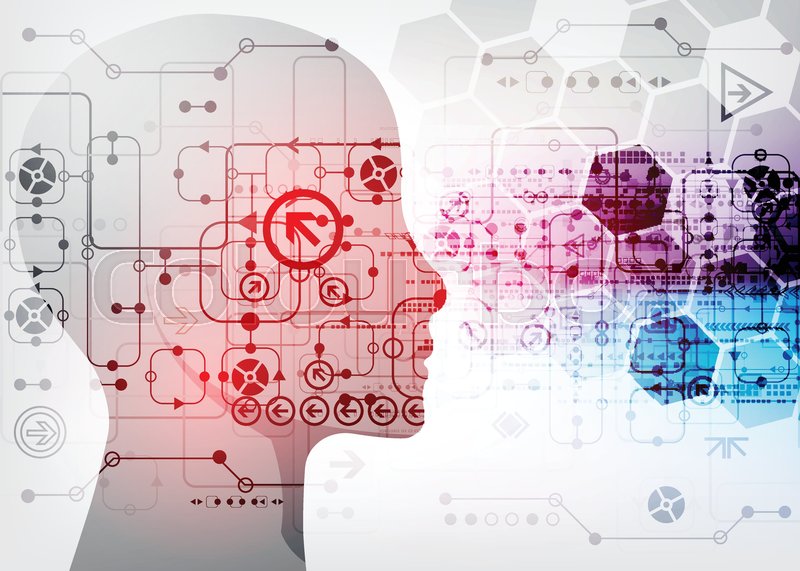 Creative brain concept background. ... | Stock vector | Colourbox