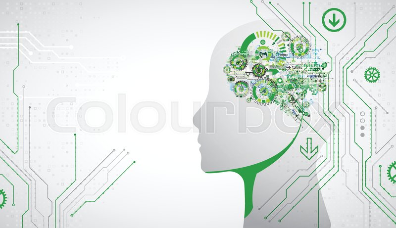 Creative brain concept background. ... | Stock vector | Colourbox