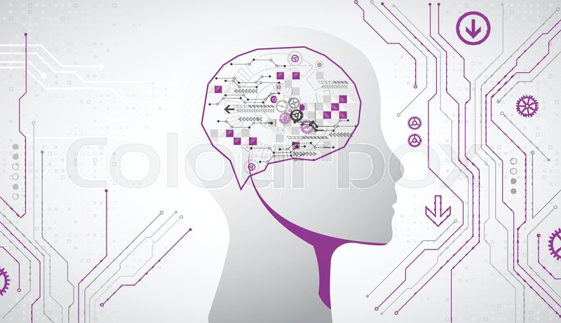 Creative brain concept background. ... | Stock vector | Colourbox