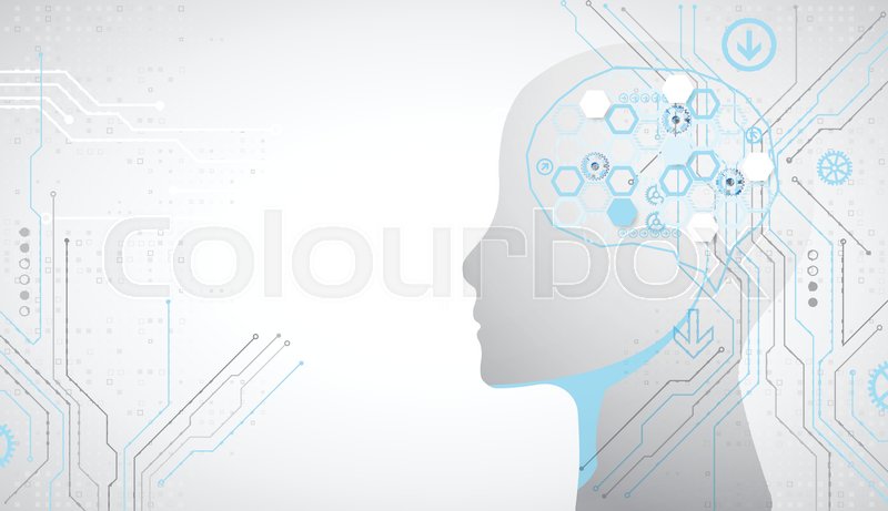 Creative brain concept background. ... | Stock vector | Colourbox