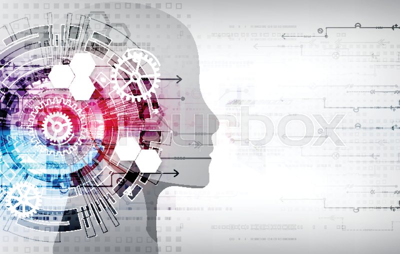 Creative brain concept background. ... | Stock vector | Colourbox