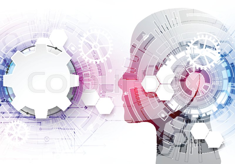 Creative brain concept background. ... | Stock vector | Colourbox