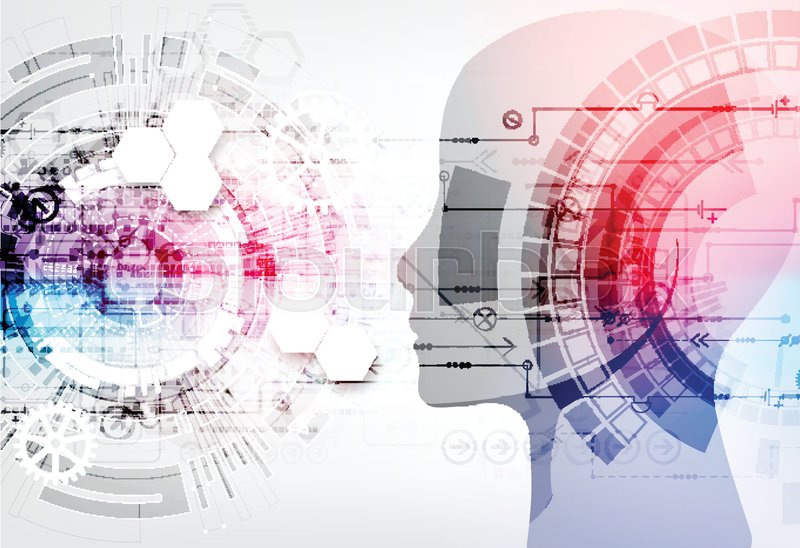 Creative brain concept background. ... | Stock vector | Colourbox