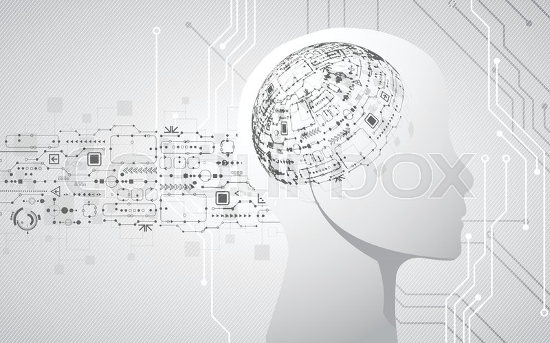 Creative brain concept background. ... | Stock vector | Colourbox