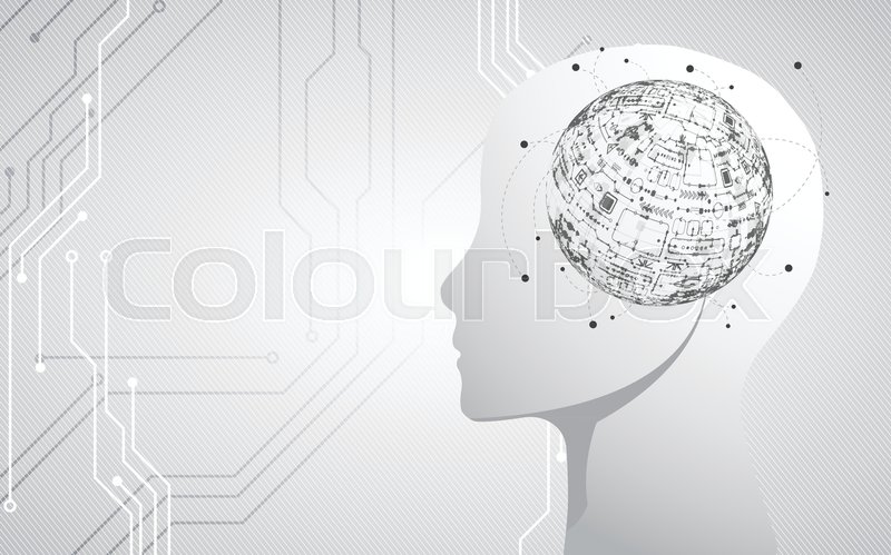 Creative brain concept background. ... | Stock vector | Colourbox