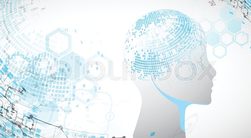 Creative brain concept background. ... | Stock vector | Colourbox