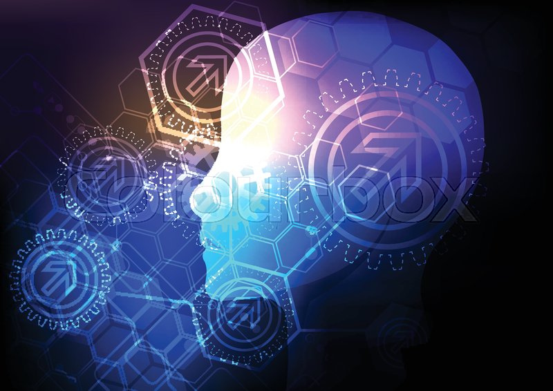 Creative brain concept background. ... | Stock vector | Colourbox