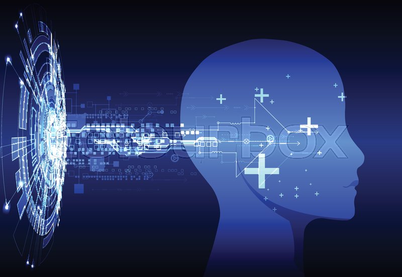 Creative brain concept background. ... | Stock vector | Colourbox