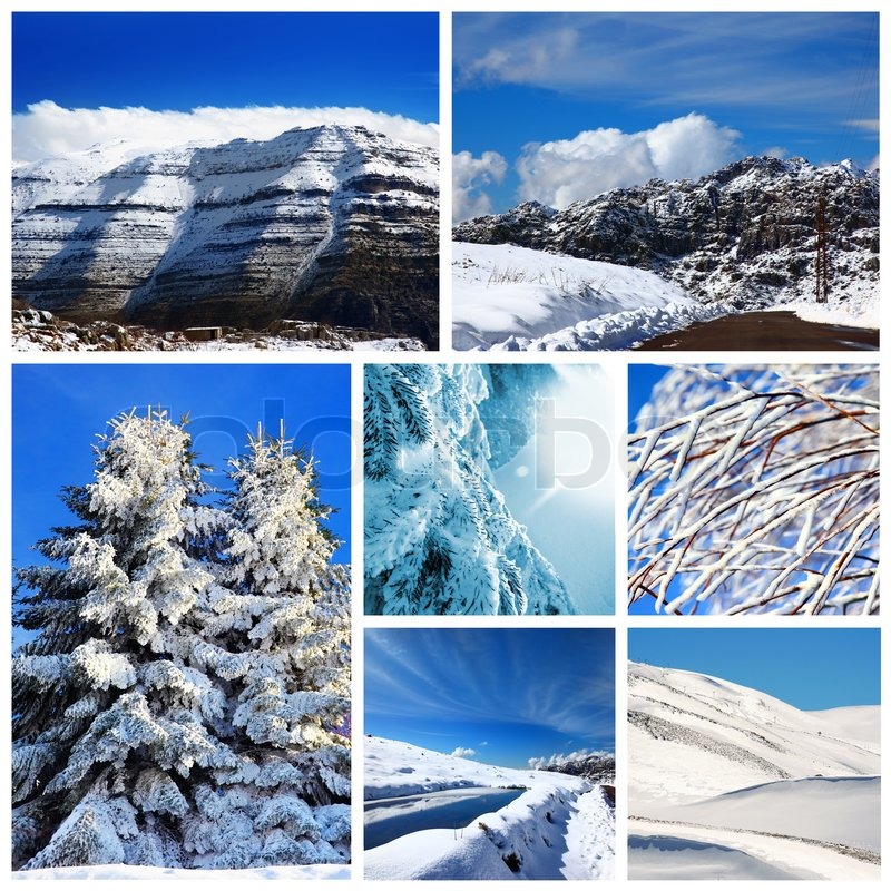 Beautiful winter collage, collection of ... | Stock image | Colourbox